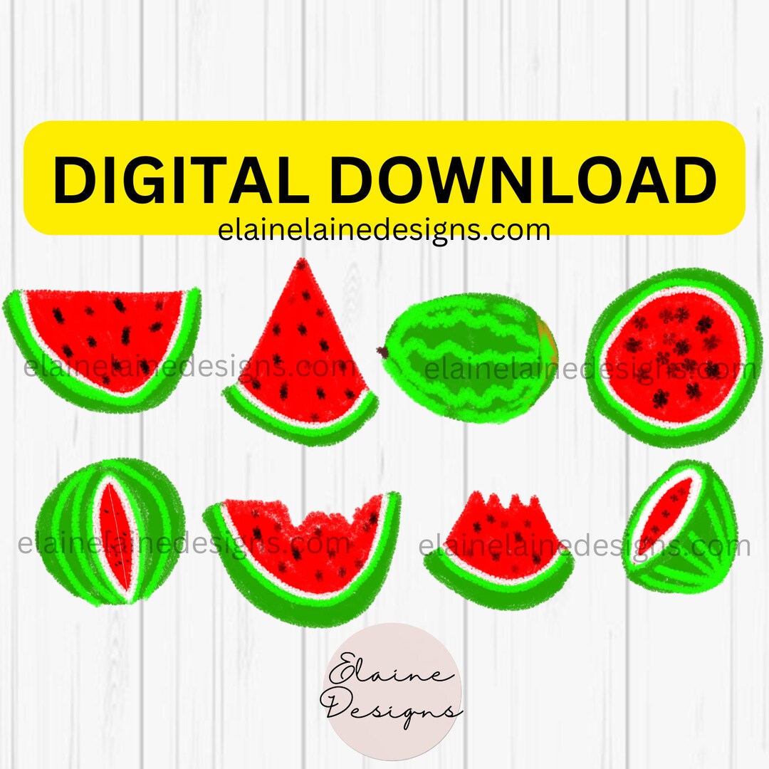 Crayon Watermelon, Crayon Summer Png, Crayon Drawings, Crayon Doodles ...