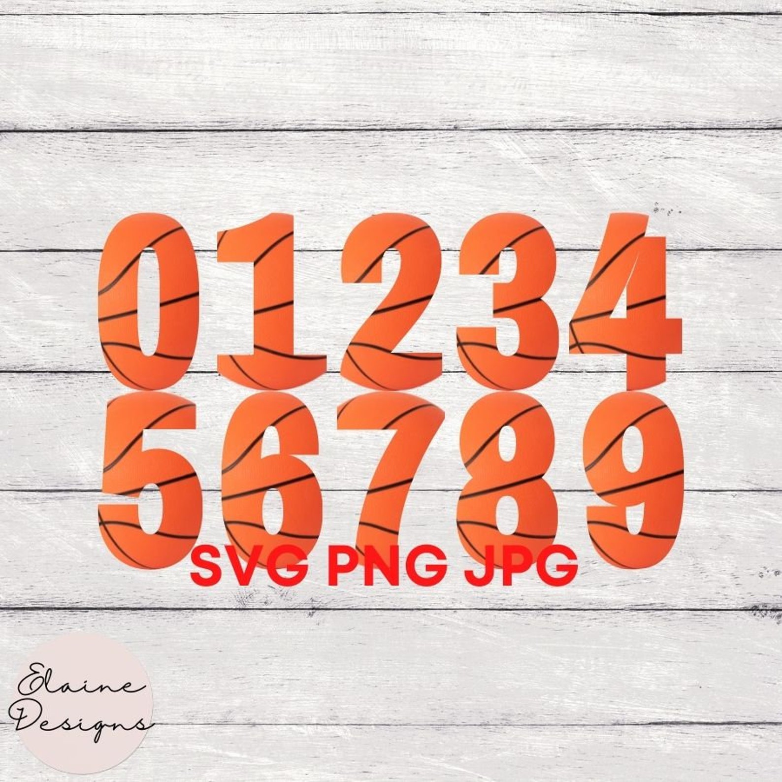 Basketball Numbers Orange Lines Stripes Numbers Sports Number ...