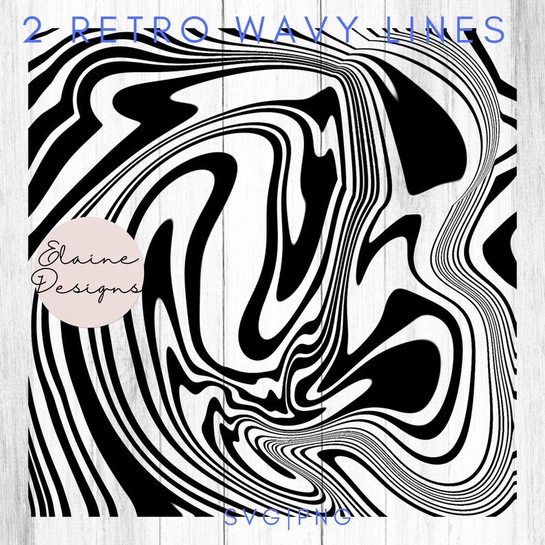 Lines Svg Retro Wavy Lines Png 60s Hippy Designs Svg Stickers 90s ...