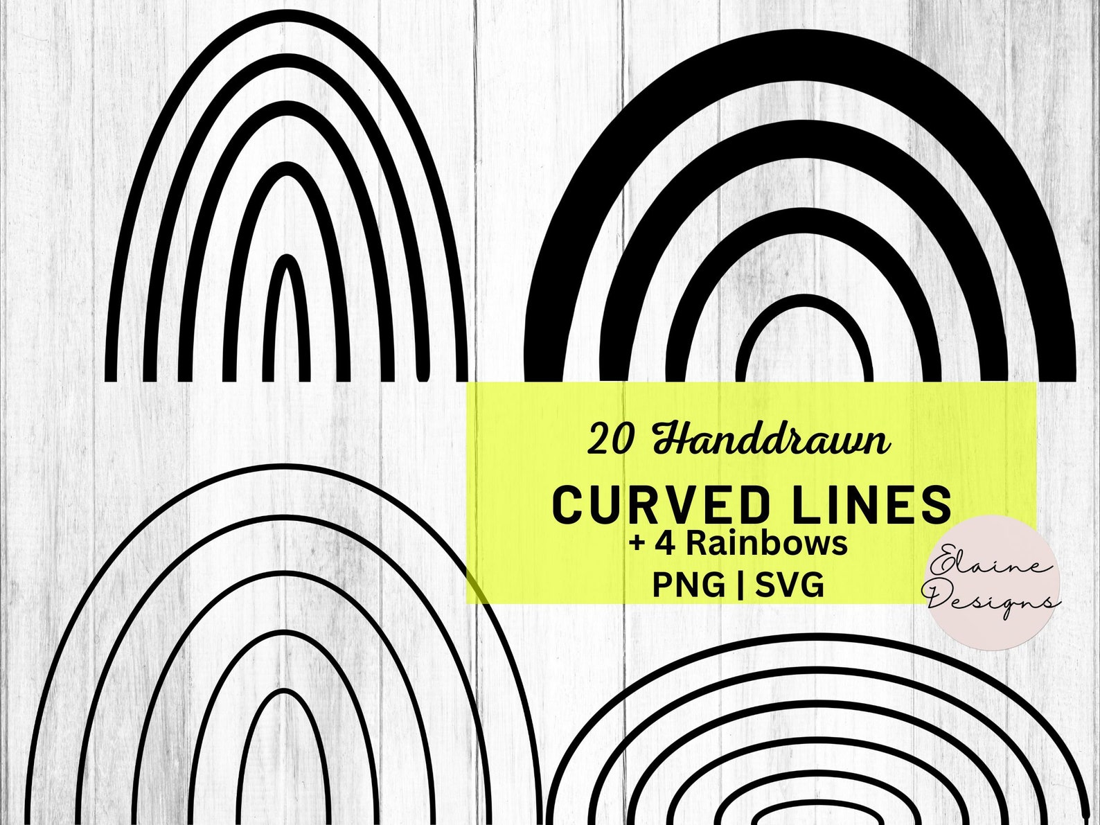 Curved Lines Svg Graduated Curved Lines Png Curve Line Rainbows Rainbow ...