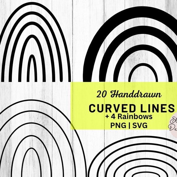 Curve Line Art - Etsy