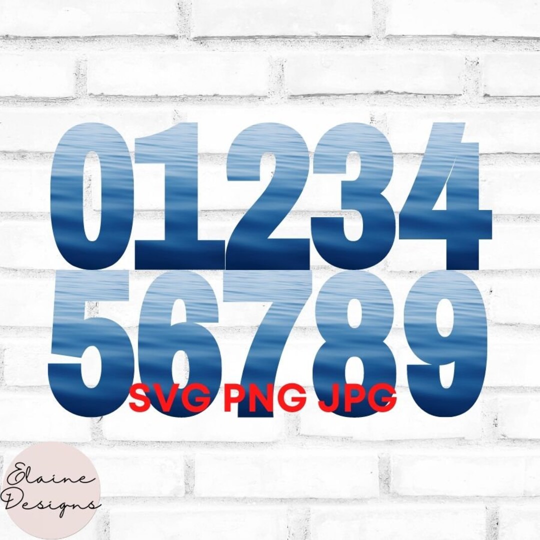 Blue Water Numbers Ocean Numbers Lake Water Calm Clear Beach Birthday ...
