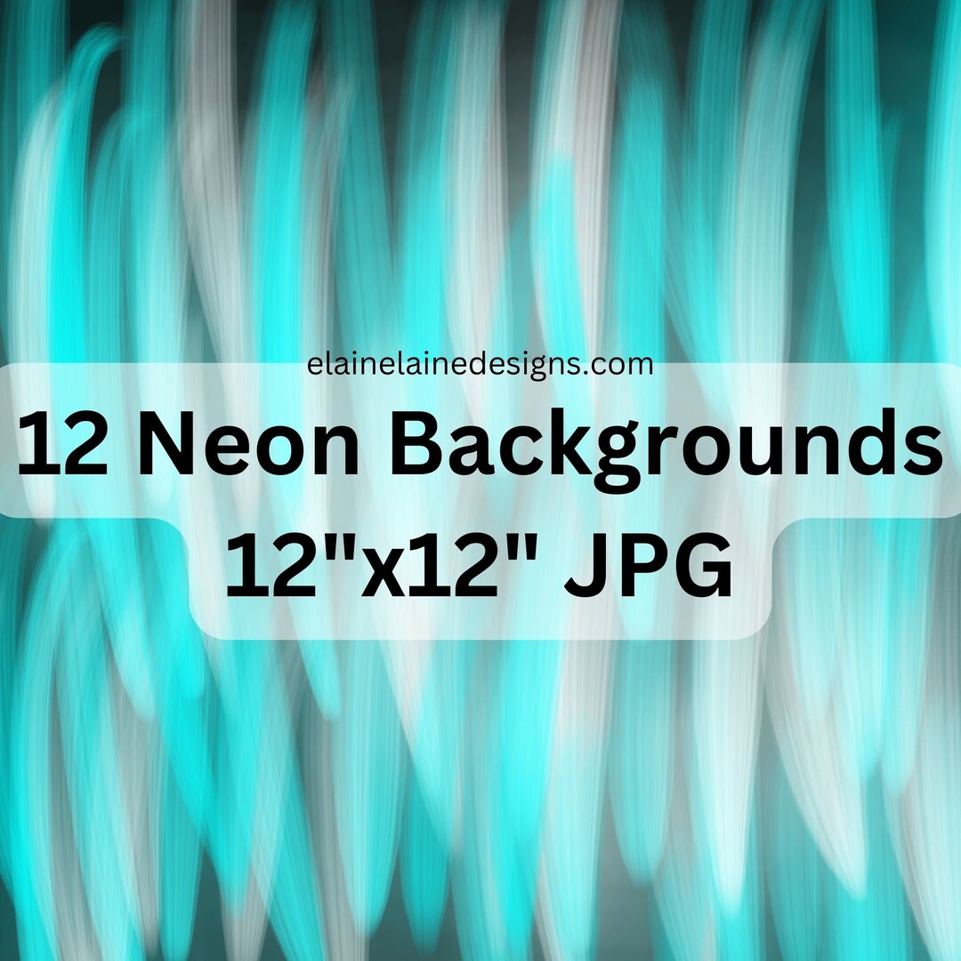 Neon Background, Glowing Background, Digital Paper, Neon, Fluorescent ...
