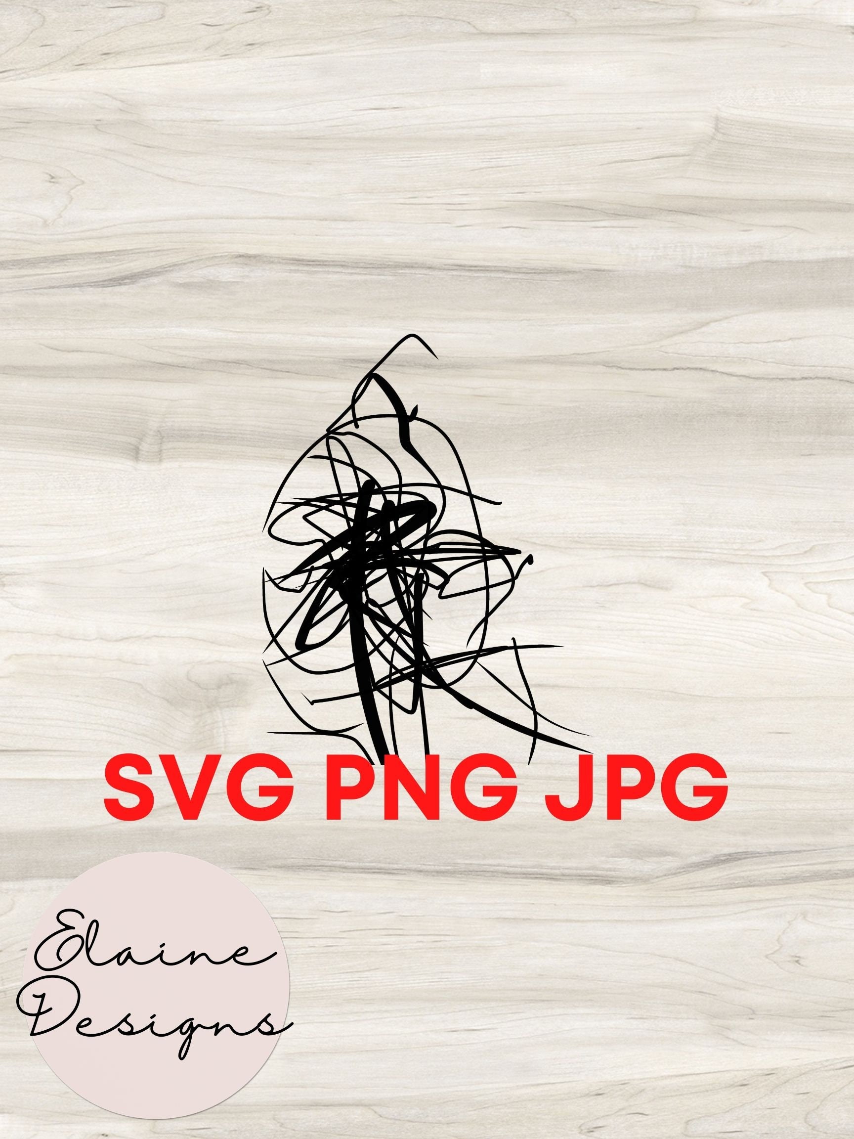 Embellishments Materials Handdrawn Scribbles Hand drawn scribble lines ...