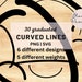 Curved Lines Graduated Curved Lines Png Curve Line Hill Mountain Bundle ...
