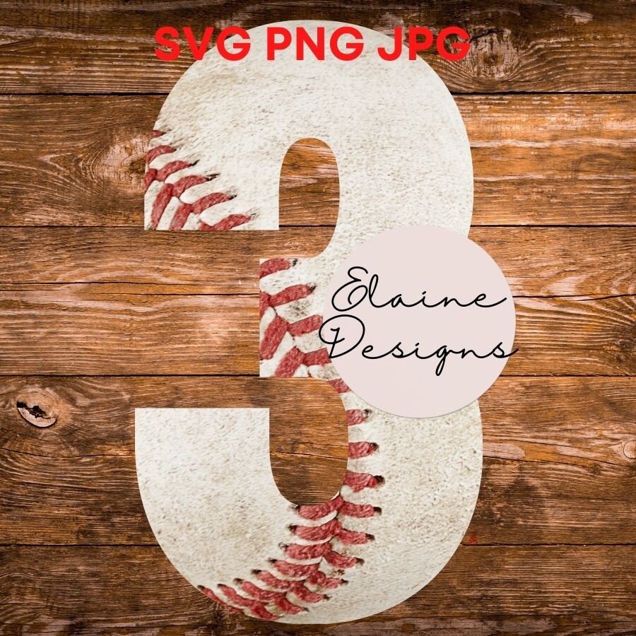 Baseball Numbers White Red Stripes Numbers Sports Number Jersey ...