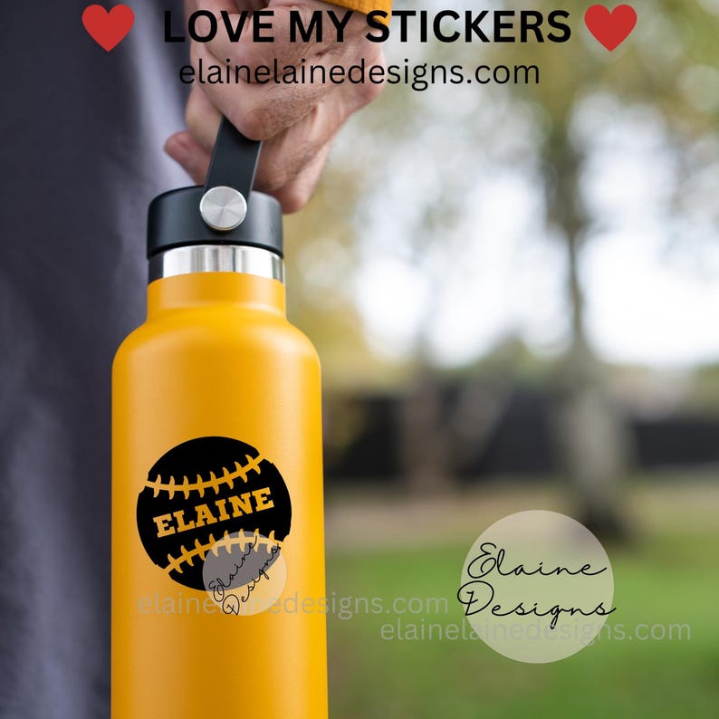 Baseball Stickers, Baseball Decal, Custom Baseball Sticker, Custom ...