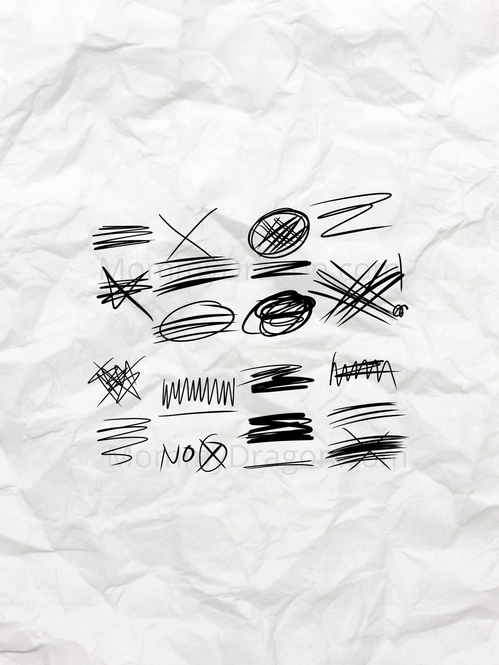 Hand Drawn Underlines Handdrawn Cross Out Line Mark Out Lines Wrong ...