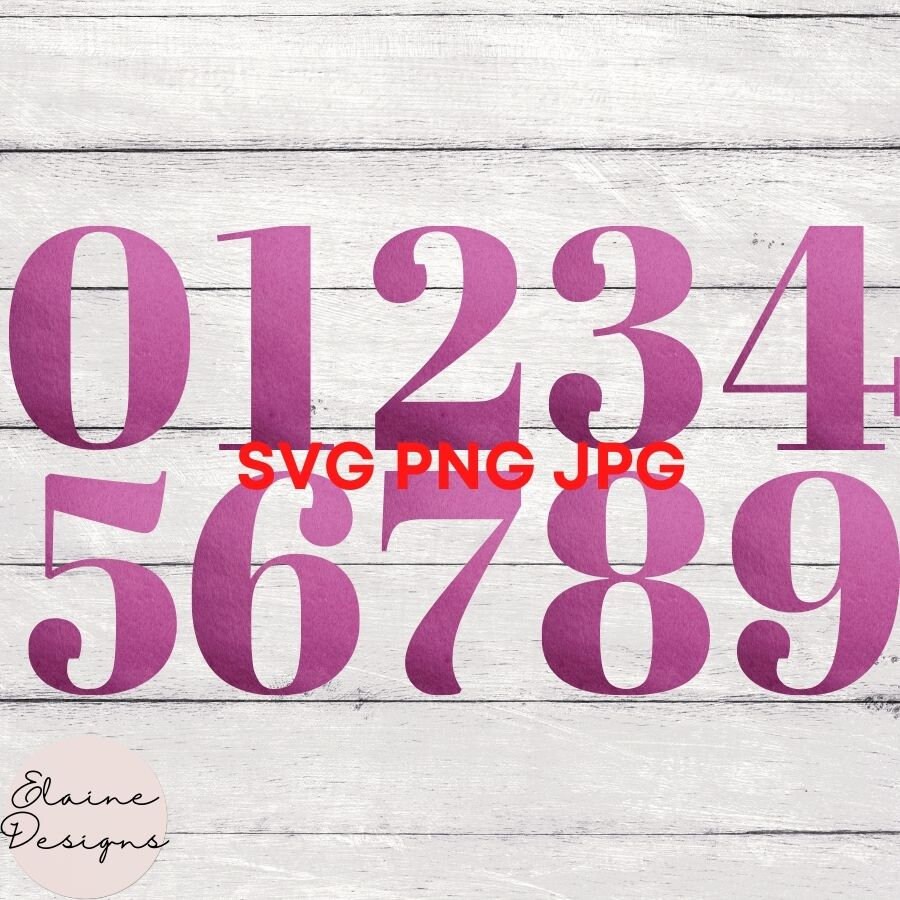Purple Numbers Svg Fuzzy Numbers Svg Felt Numbers Violet Numbers Girls ...