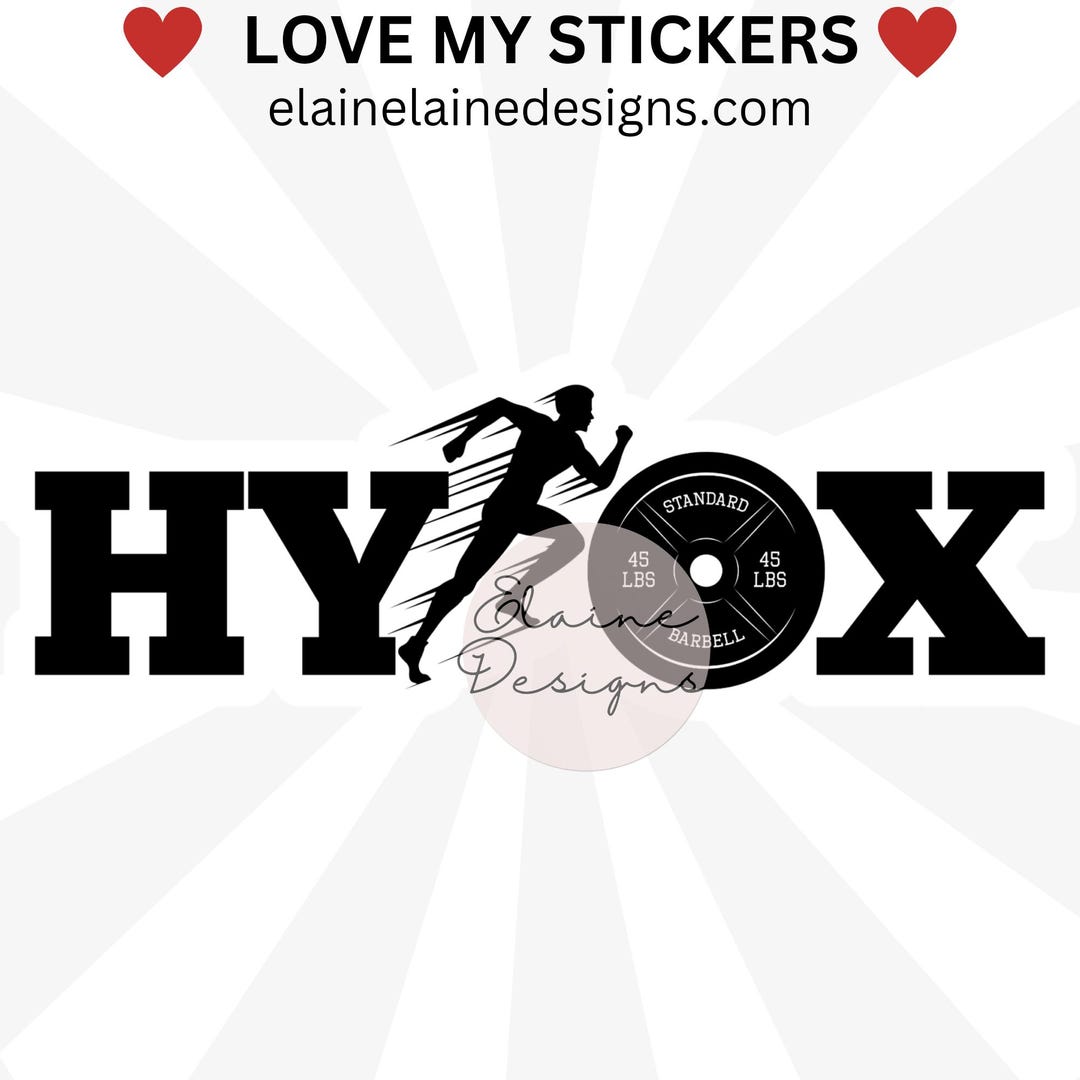 Hyrox Sticker, Hyrox, Running Sticker, 1k at a Time, Crossfit Sticker ...