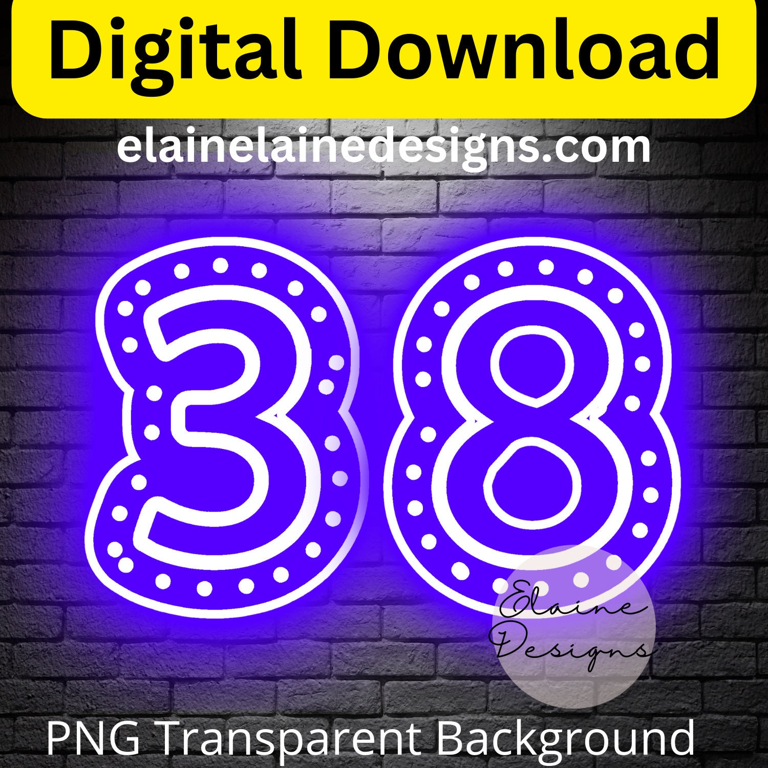 Neon Numbers PNG, Printable Numbers, Neon Numbers, Fluorescent Numbers ...