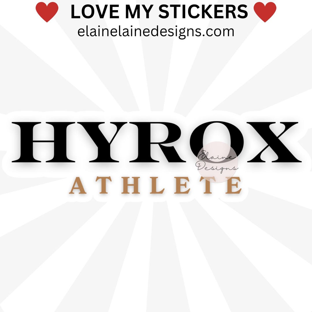 Hyrox Sticker, Hyrox, Running Sticker, 1k at a Time, Crossfit Sticker ...