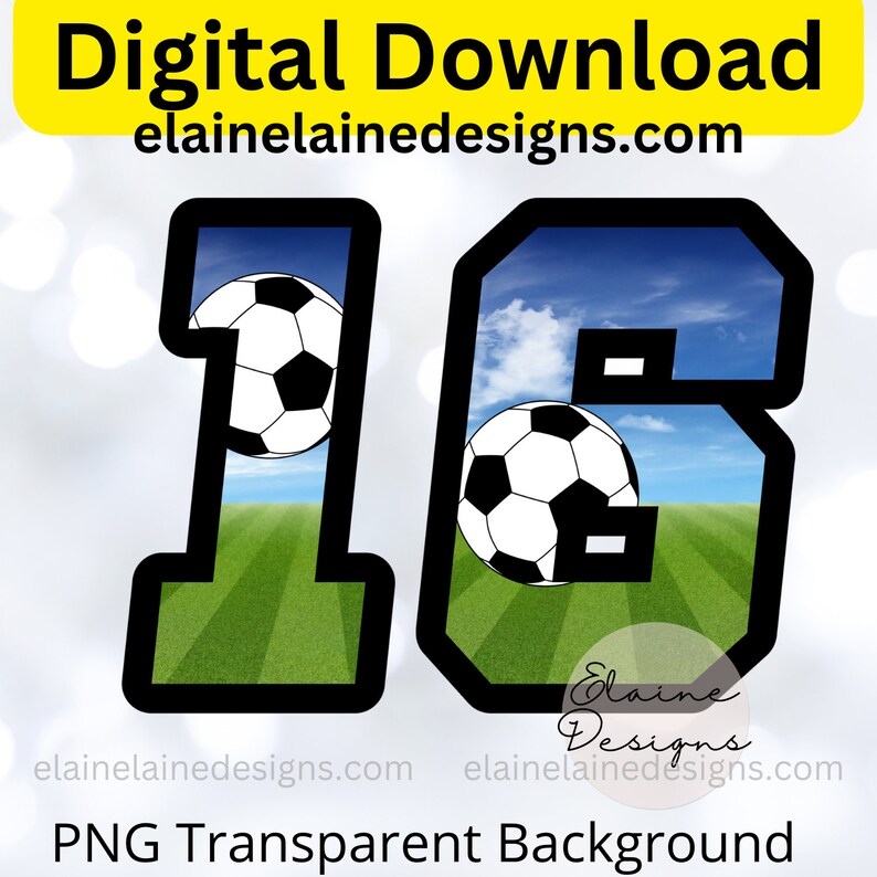 Soccer Numbers Soccer Ball Numbers Football Numbers Team Jersey Number ...