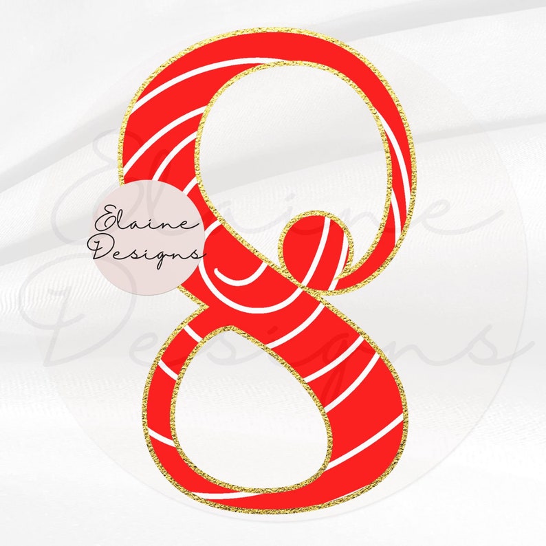 Christmas Numbers Red Numbers Green Sparkly Table Numbers Party Numbers ...