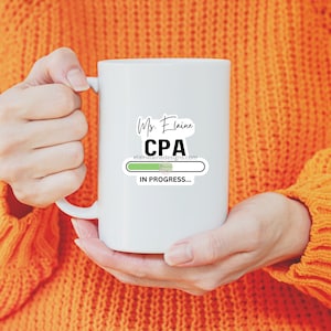 CPA in Progress, Custom Accountant Sticker, Cpa Accountant Gift, New ...