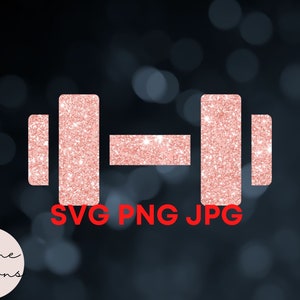 Rose Gold Glitter Dumbbell Workout Rose Gold Dumbell Fitness Crossfit ...