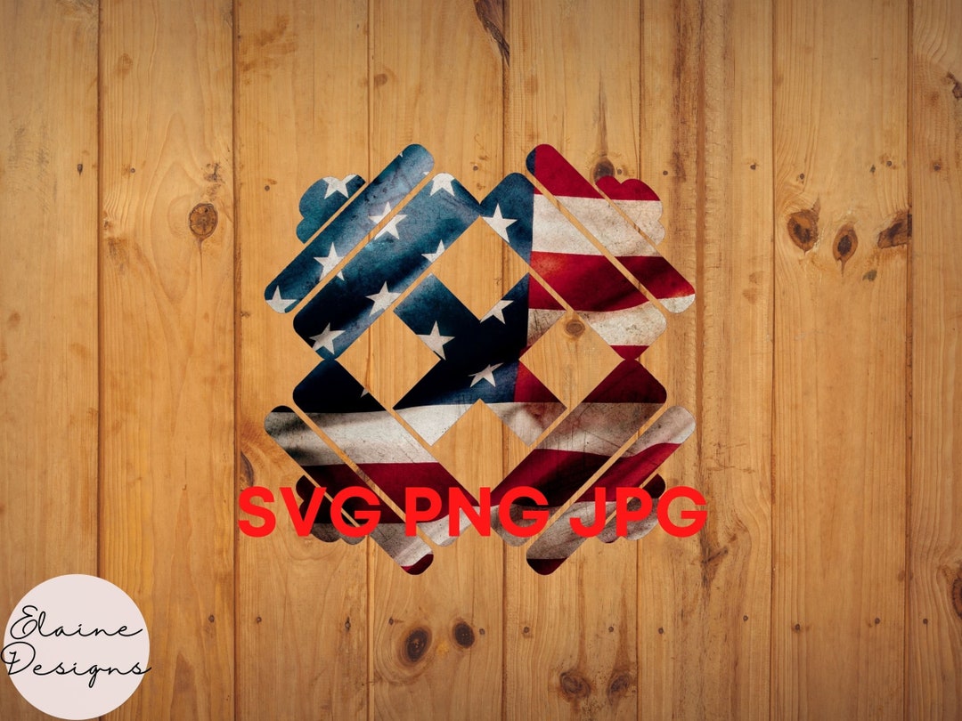 Crossed Dumbbells SVG Patriotic Flag Workout Weights July 4th Fourth ...