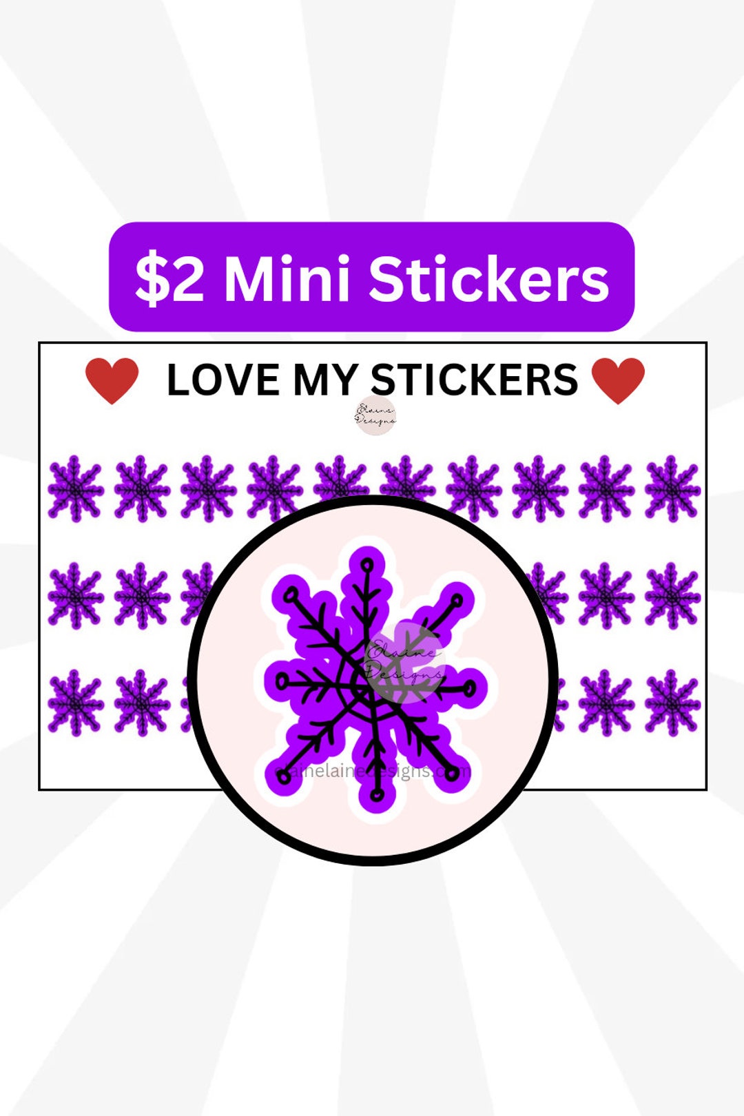 Snow Planner Sticker, Weather Icon Stickers, Snowing Planner Stickers ...