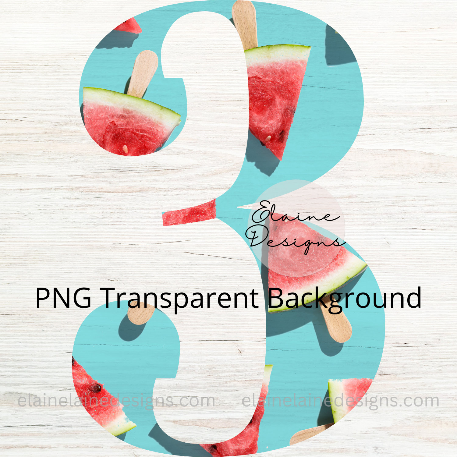 Watermelon Numbers Summer Numbers Fruit Numbers Hot Summer Birthday ...