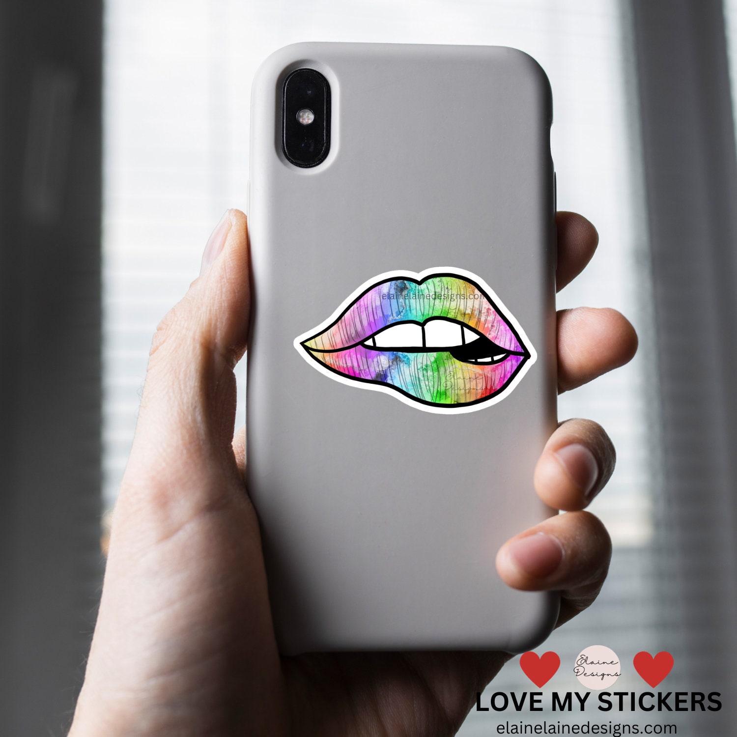 Lips Sticker Hot Lips Sticker Sexy Lips Sticker - Etsy