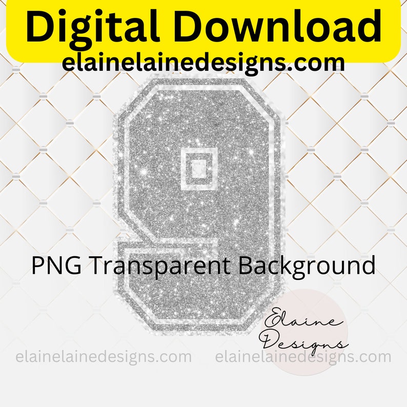 Glitter Numbers PNG, Varsity Numbers, Sports Numbers, Numbers Png ...