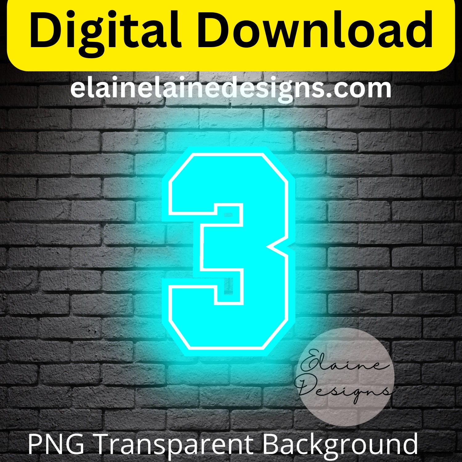 Neon Numbers PNG, Printable Numbers, Neon Numbers, Fluorescent Numbers ...
