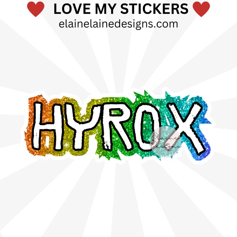 Hyrox Sticker, High Performance Sticker, Hyrox, Running Sticker, 1k at ...