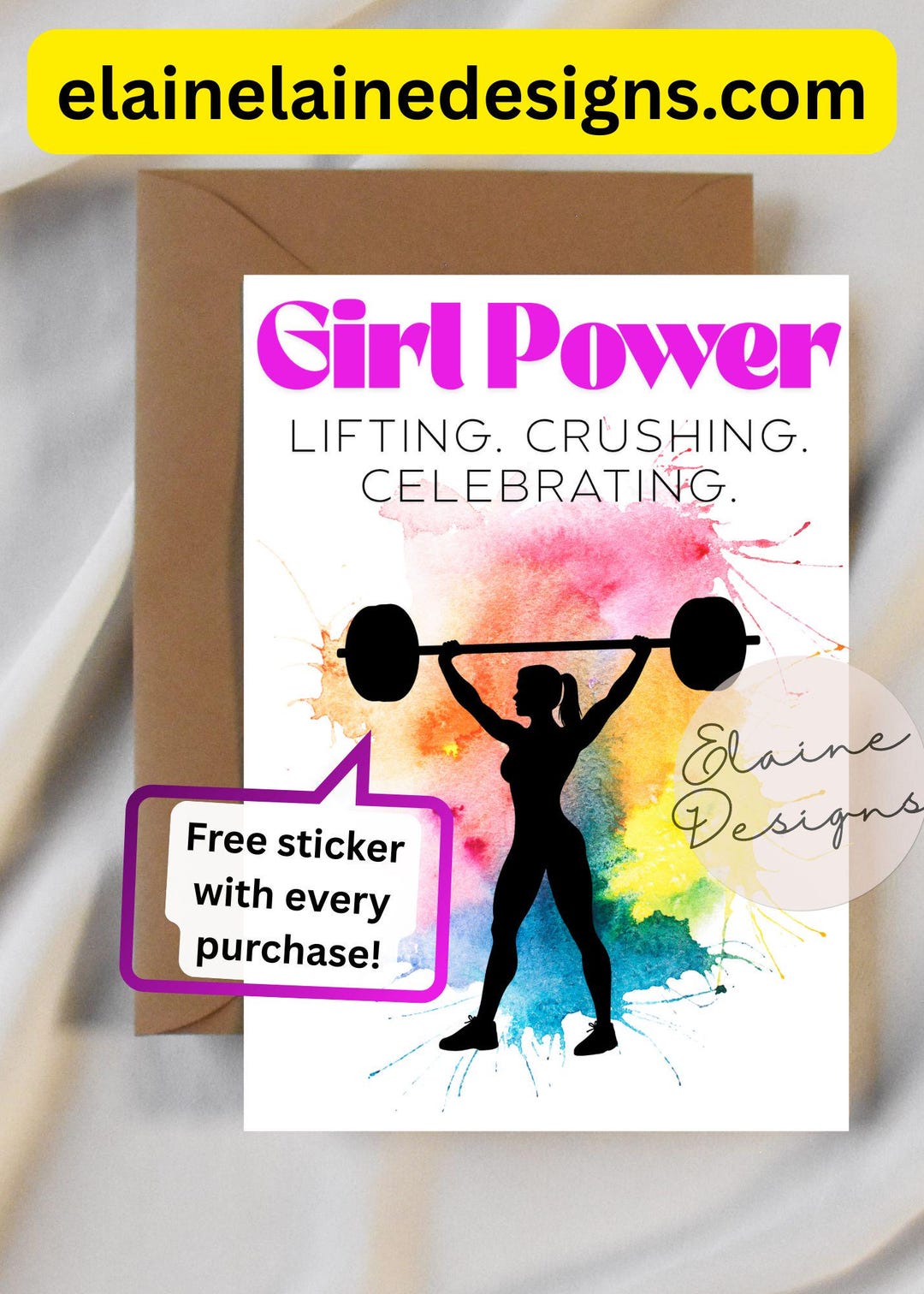 Girl Power Birthday Card for Female Athlete – Crossfit, HYROX, Gym ...