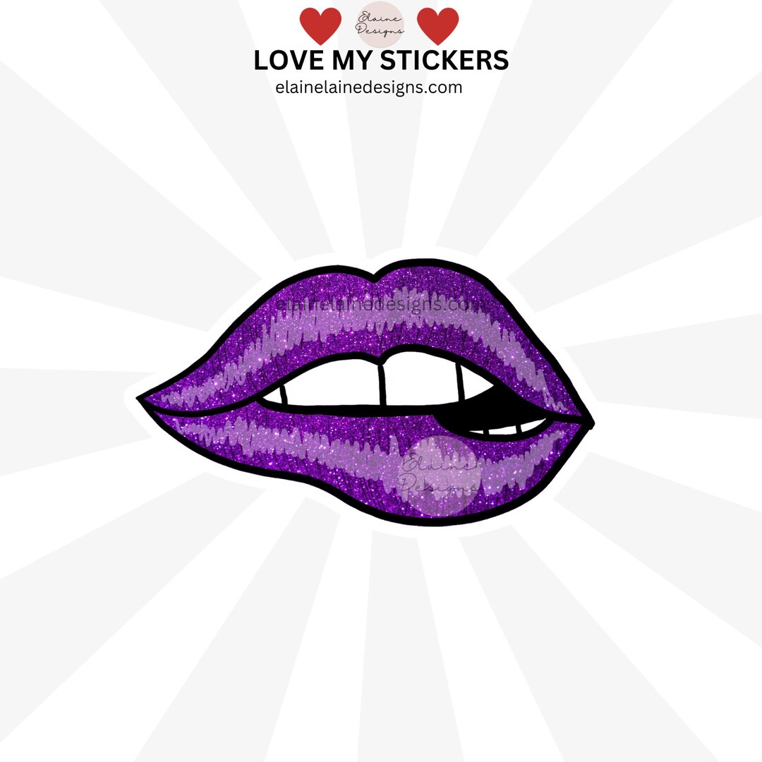 Lips Sticker, Hot Lips Sticker, Sexy Lips Sticker, Provovactive Lips ...