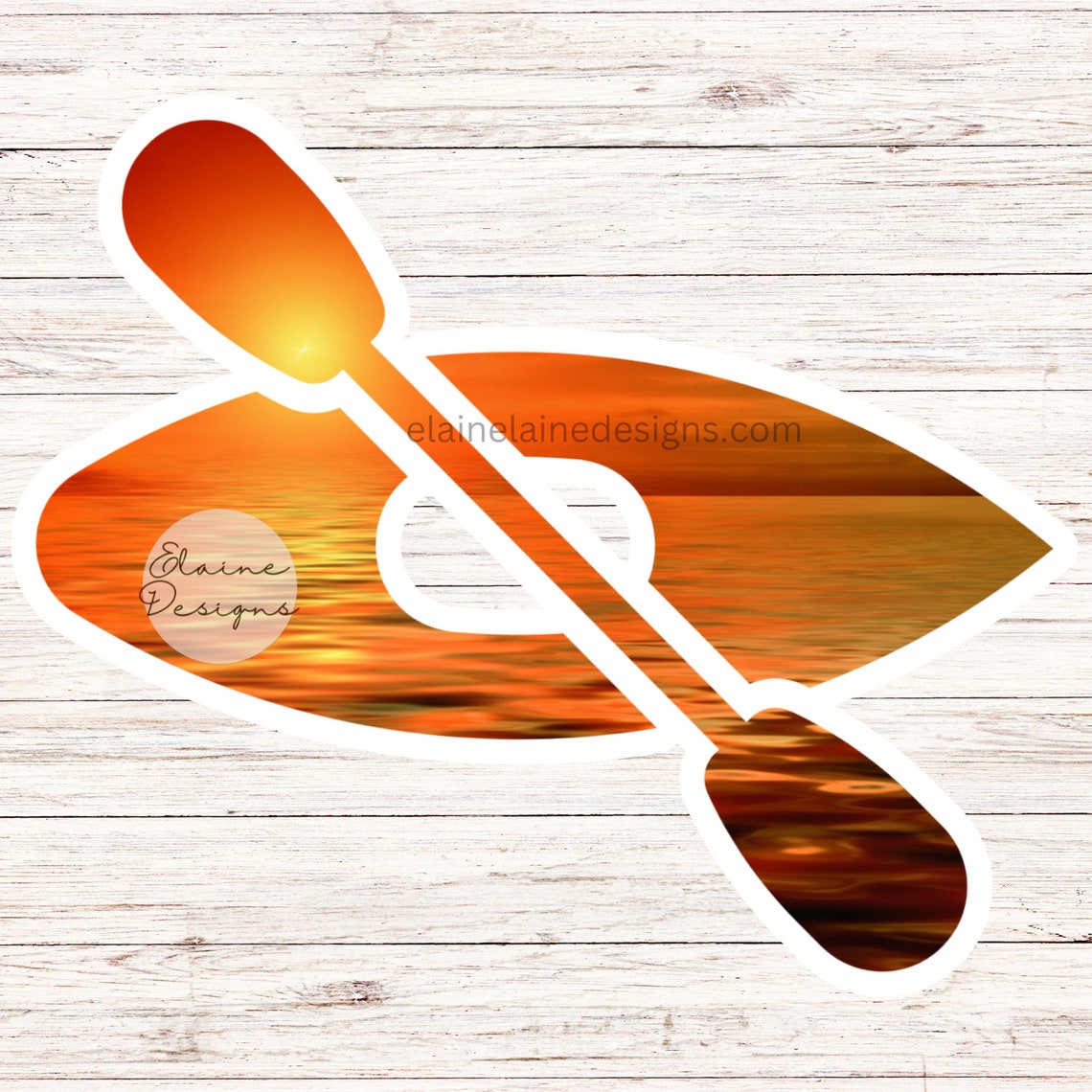 Kayak Sticker Kayaking Stickers Travel Sticker Kayak Nature Scenery ...