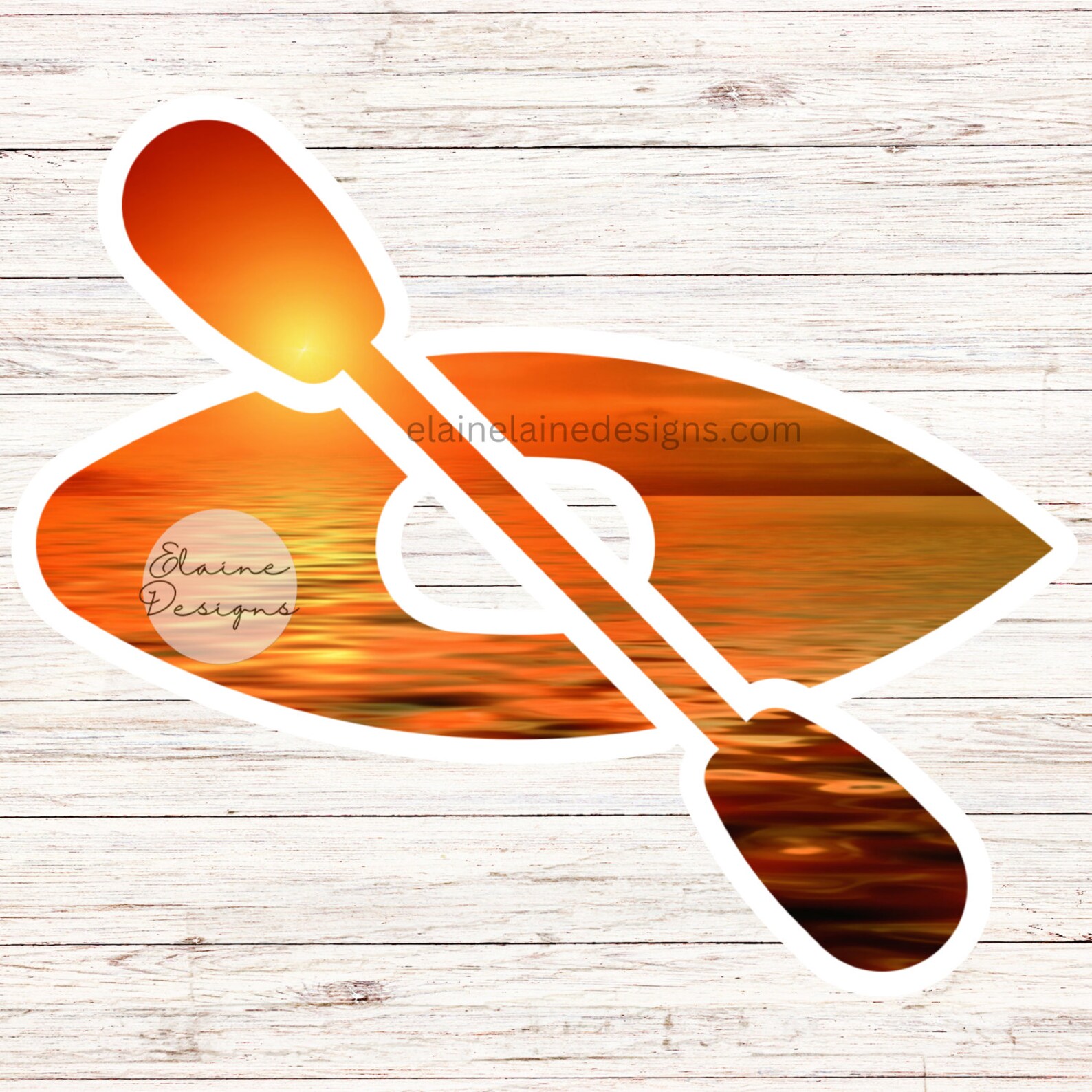Kayak Sticker Kayaking Stickers Travel Sticker Kayak Nature Scenery ...