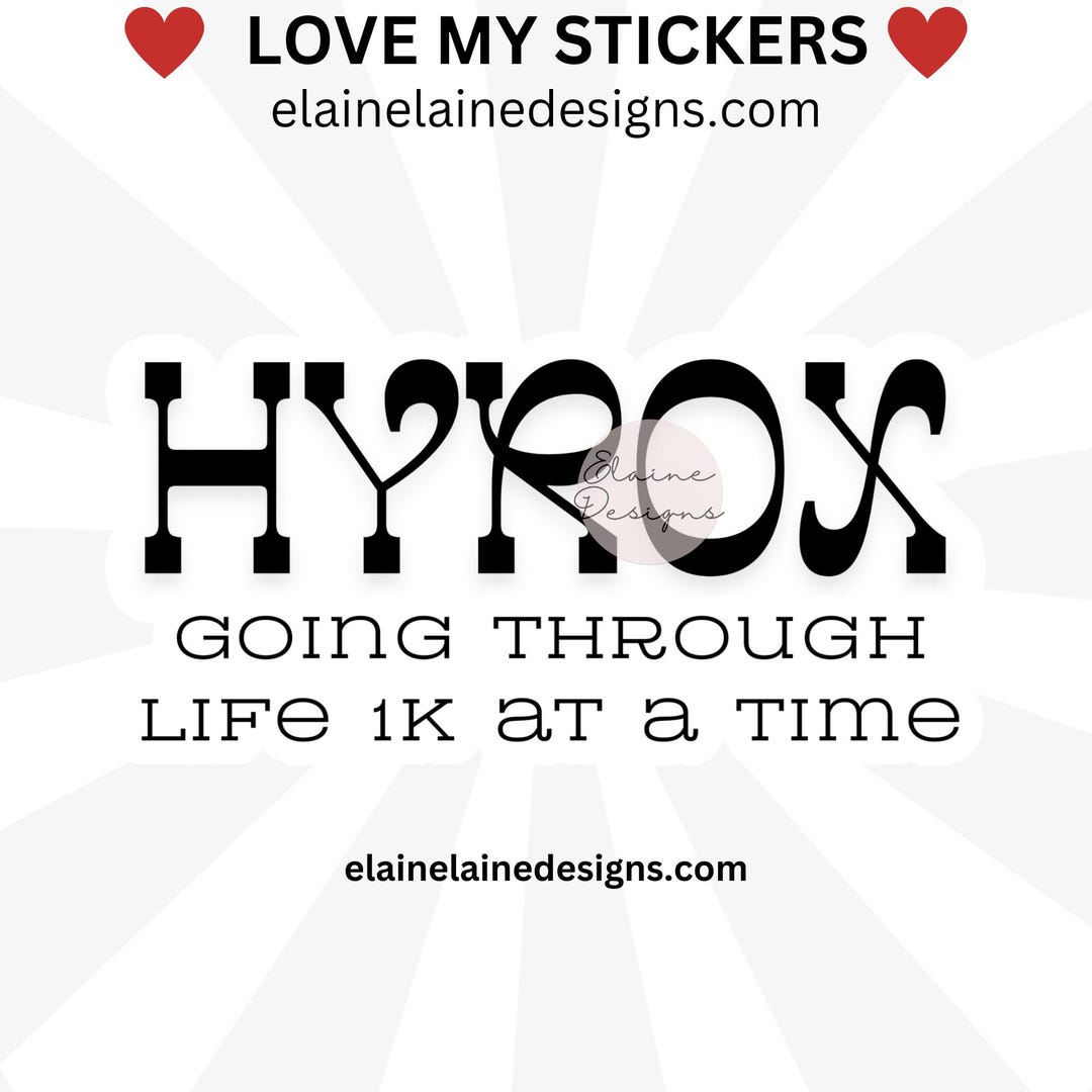 Hyrox Sticker, High Performance Sticker, Hyrox, Running Sticker, Going ...