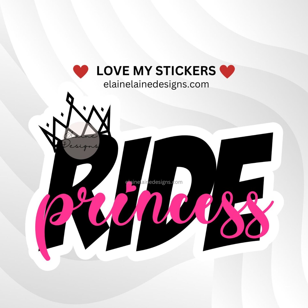 Snowboard Sticker, Snowboarding Sticker, Ride Princess, Black Diamond ...