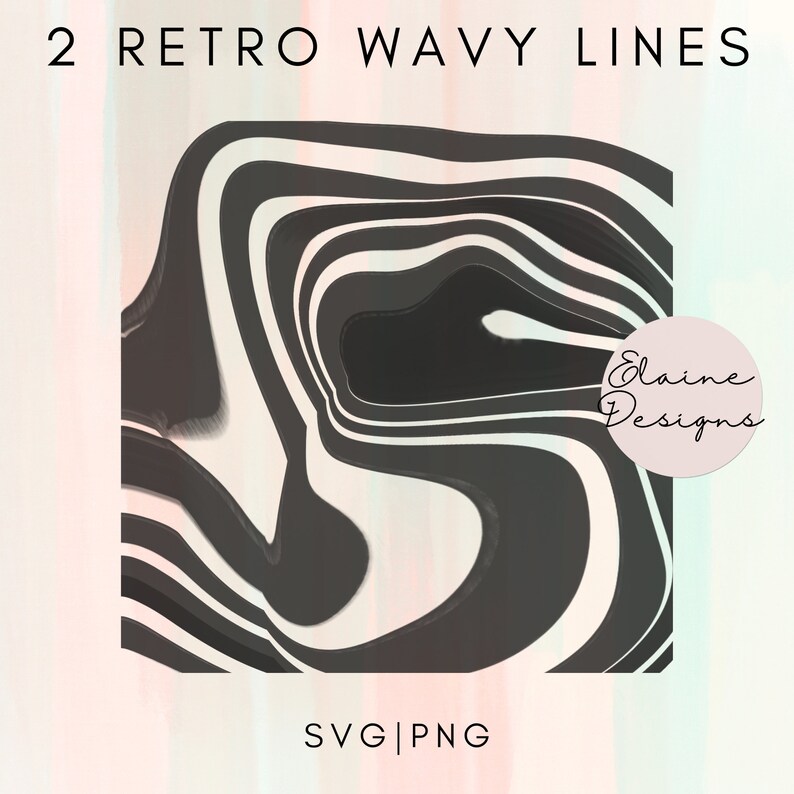 Lines Svg Retro Wavy Lines Png 60s Hippy Designs Svg Stickers 90s ...