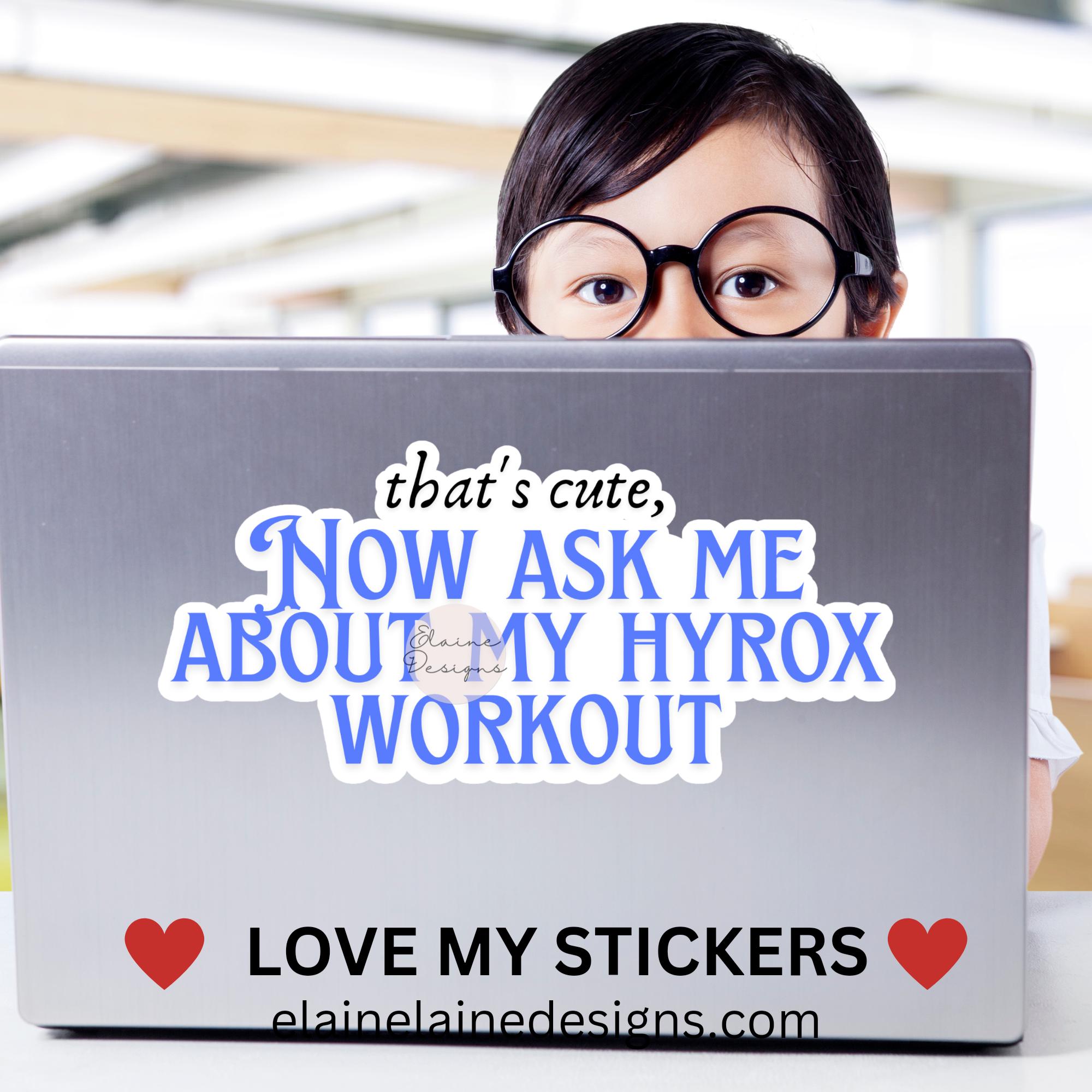 Hyrox Sticker, Hyrox, Running Sticker, 1k at a Time, Crossfit Sticker ...
