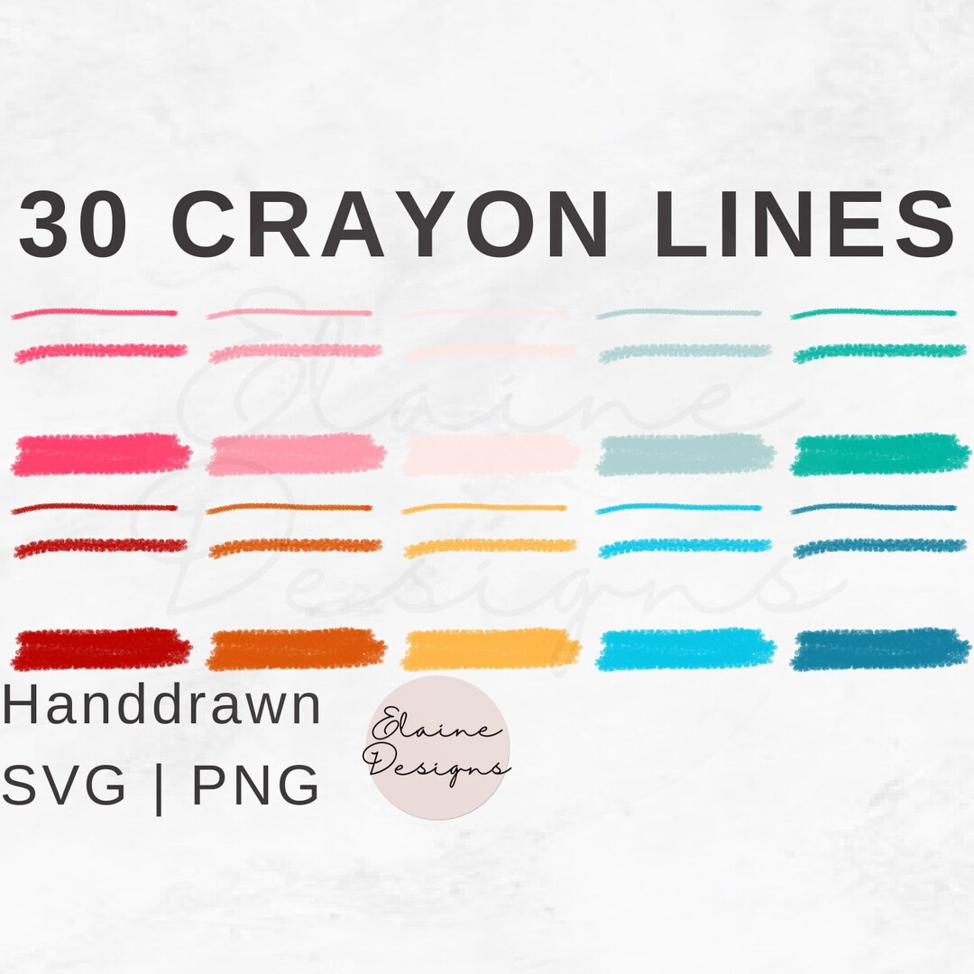 Crayon Lines Svg Handdrawn Lines Colorful Lines Crayola Line Crayon ...
