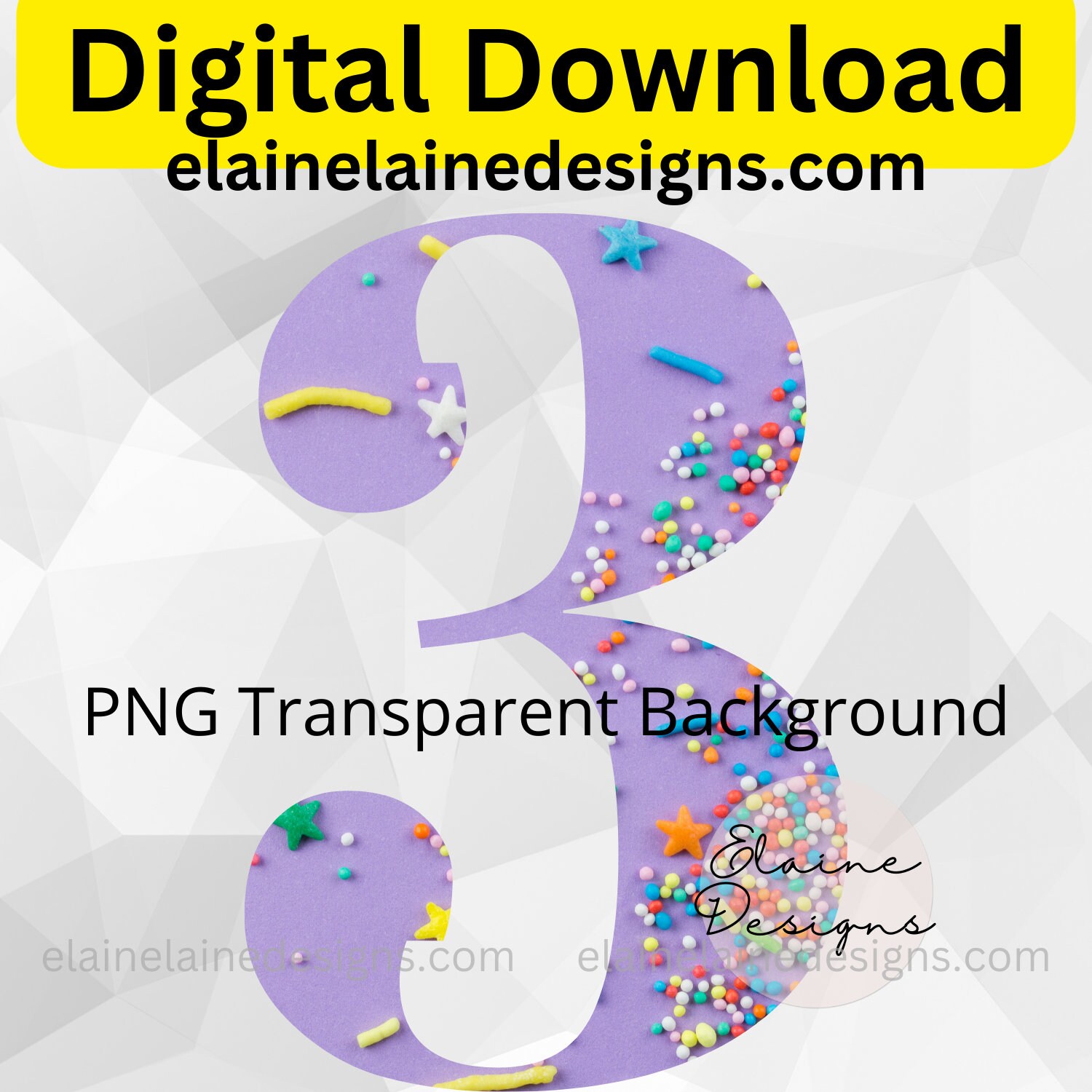 Numbers PNG, Printable Numbers, Sprinkle Numbers, Sprinkles, Sweet ...