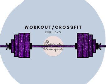 Crossfit Svg Crossfit Workout Pink Sparkle Girls Glitter Barbell ...