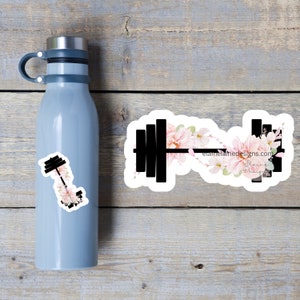 Crossfit Sticker, Girl Workout Sticker, Flower Lift Sticker ...