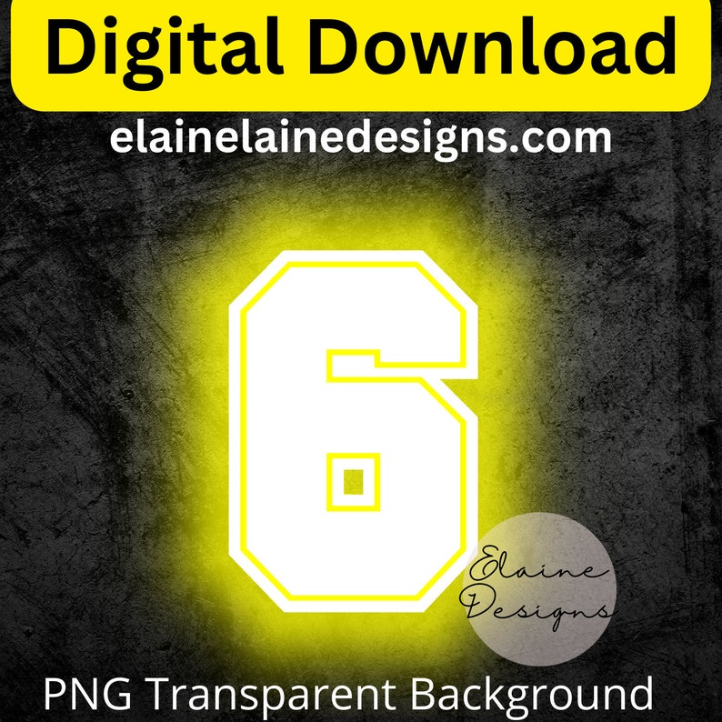 Numbers PNG, Printable Numbers, Neon Numbers, Fluorescent Numbers ...