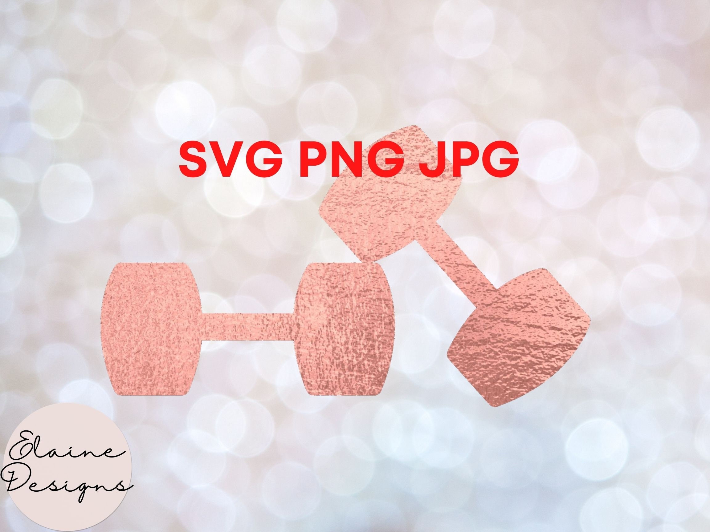 Rose Gold Glitter Dumbbell Workout Rose Gold Foil Dumbell - Etsy