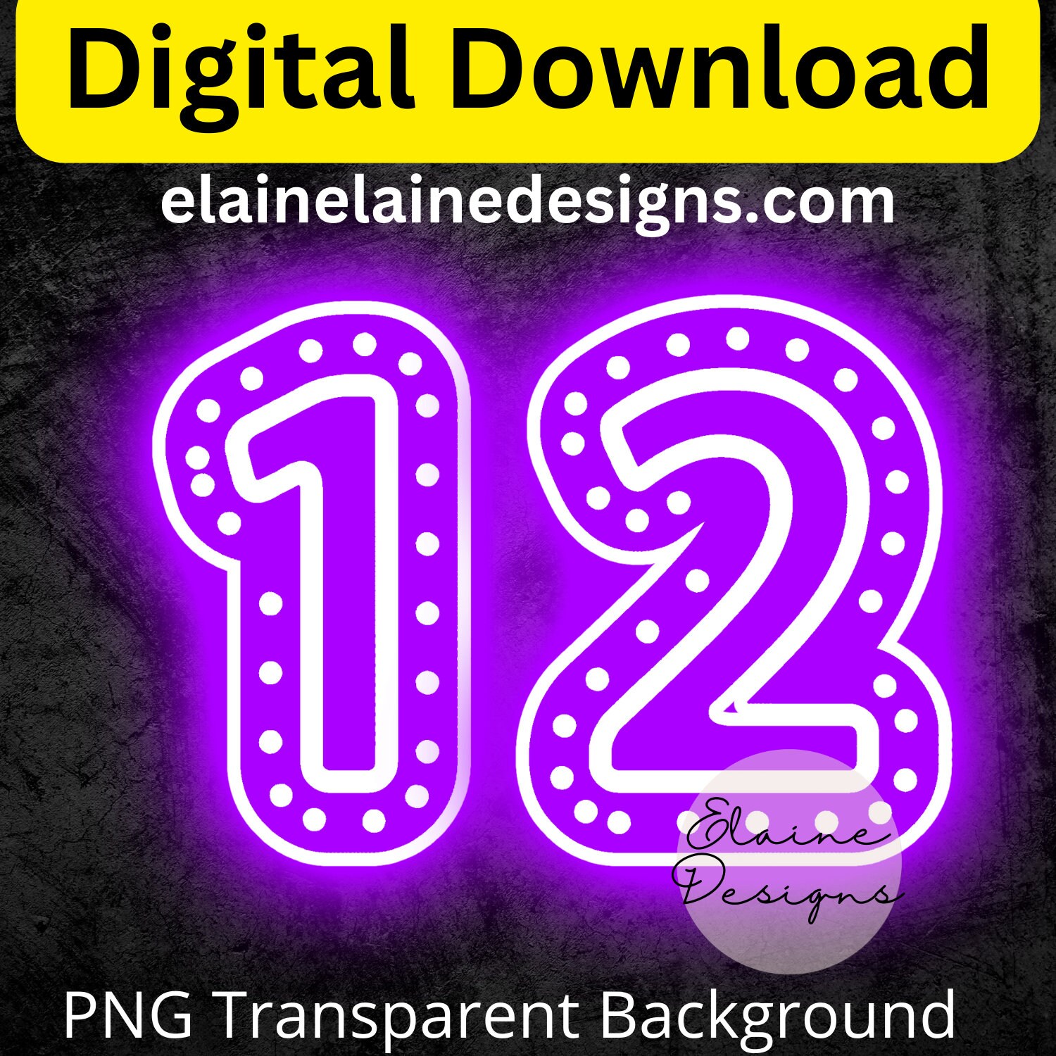 Neon Numbers PNG, Printable Numbers, Neon Numbers, Fluorescent Numbers ...