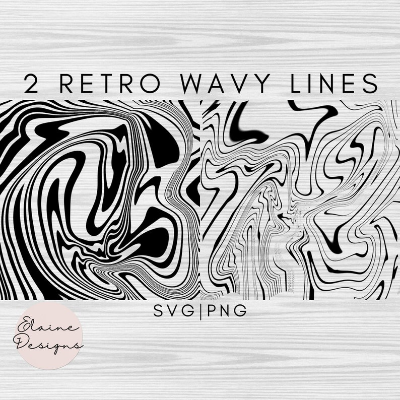 Lines Svg Retro Wavy Lines Png 60s Hippy Designs Svg Stickers 90s ...