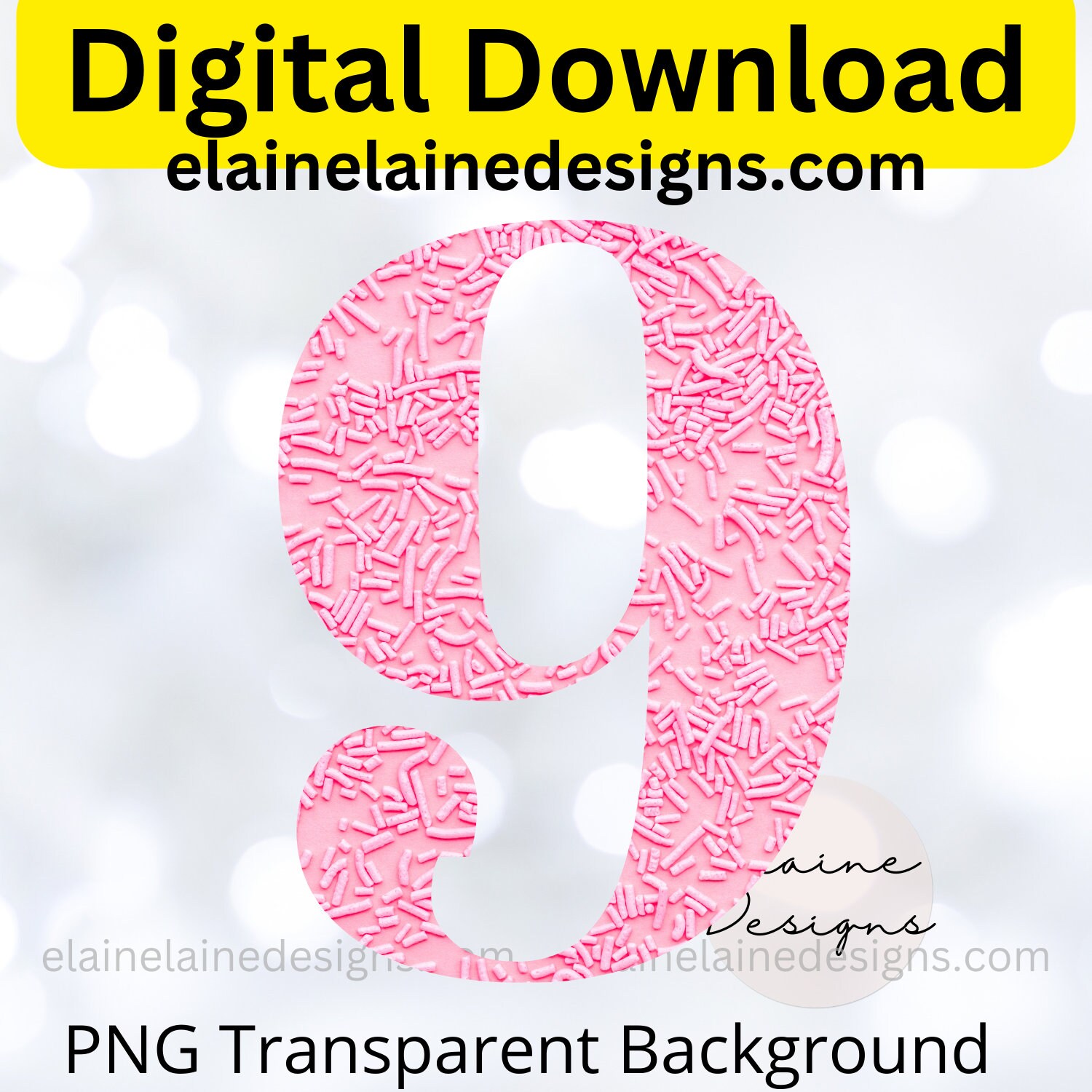 Numbers PNG, Printable Numbers, Sprinkle Numbers, Sprinkles, Sweet ...