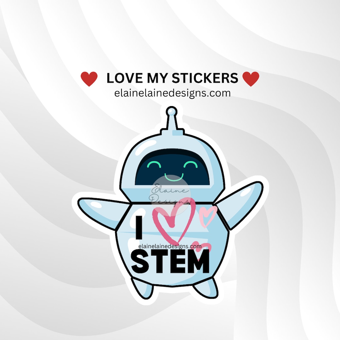 Stem Sticker, Girls in Stem, Women in Stem, Stem Heart, Science ...