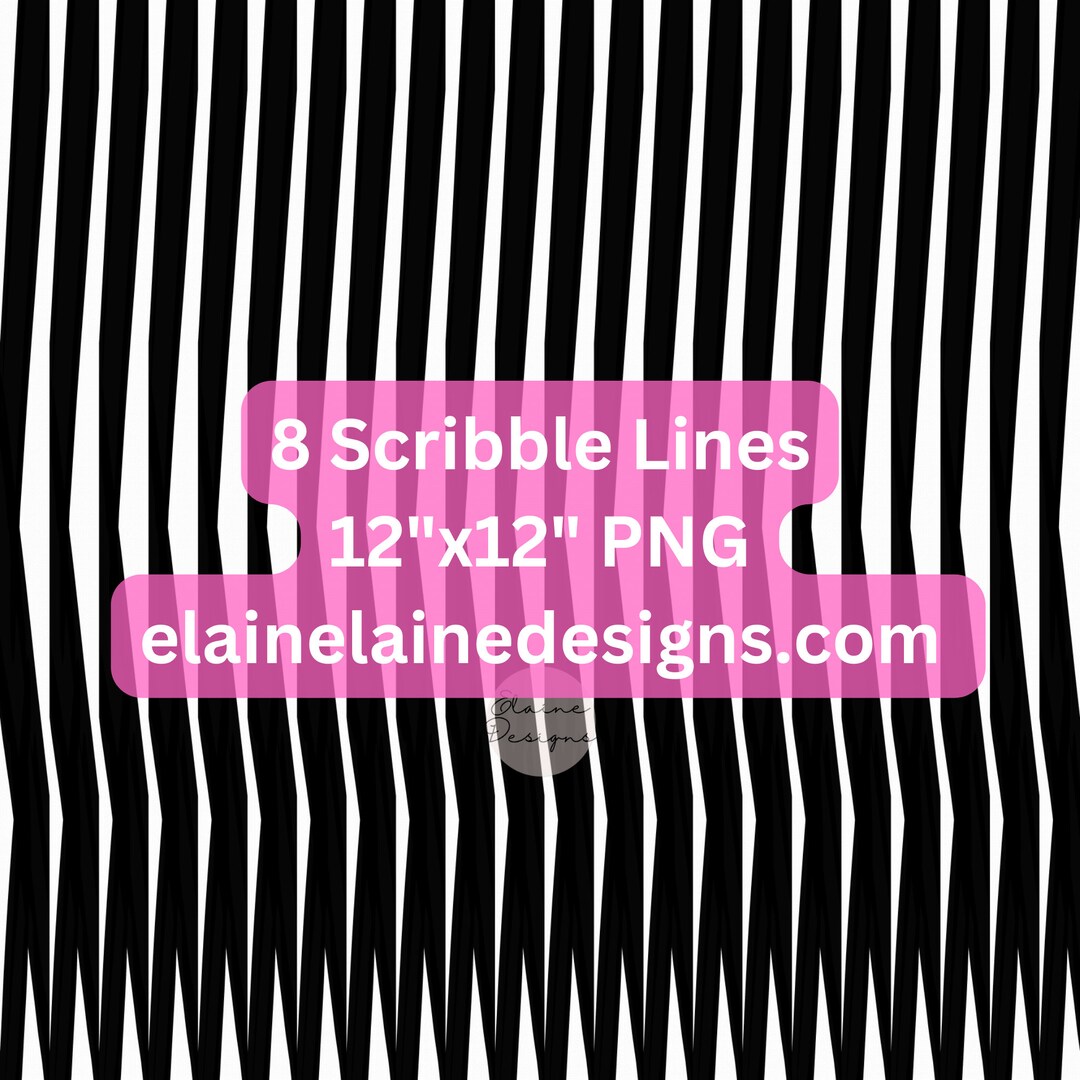 Line Pattern Background Digital Paper Squiggly Lines Repeated Stripe ...