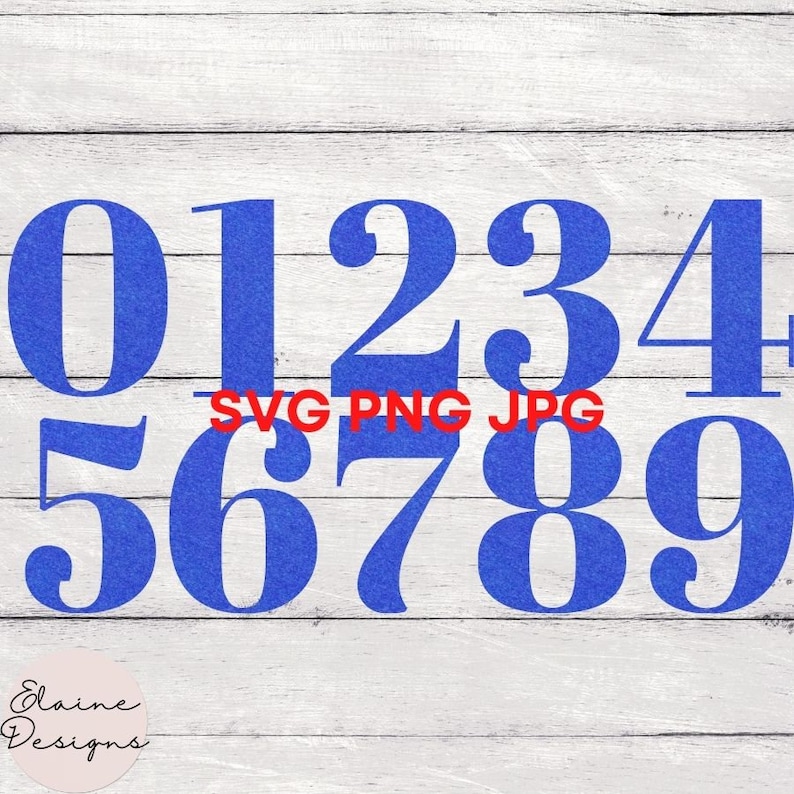 Blue Numbers Svg Fuzzy Numbers Svg Felt Numbers Royal Blue Numbers ...