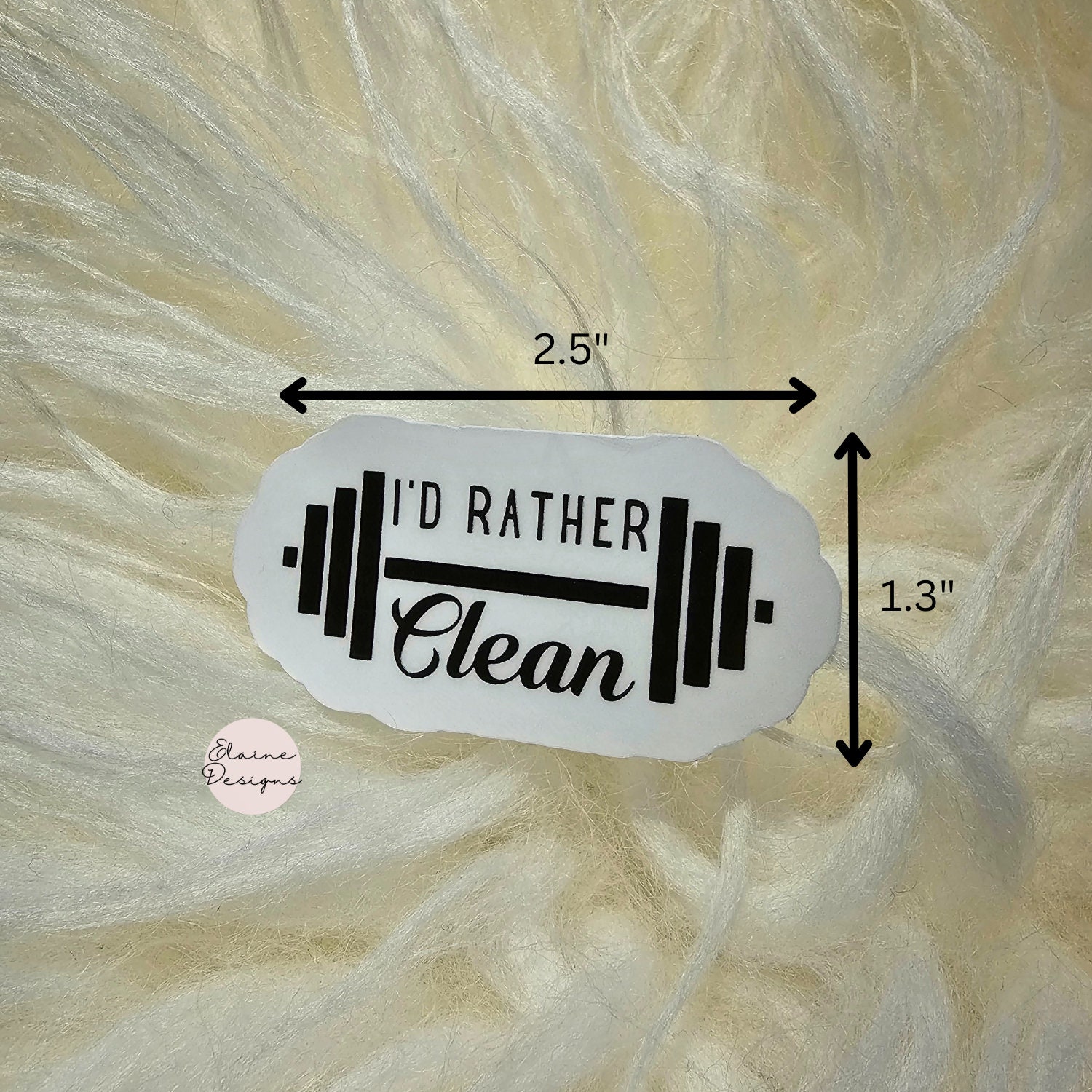 Crossfit Stickers Workout Stickers I'd Rather Clean, Gym Stickers ...