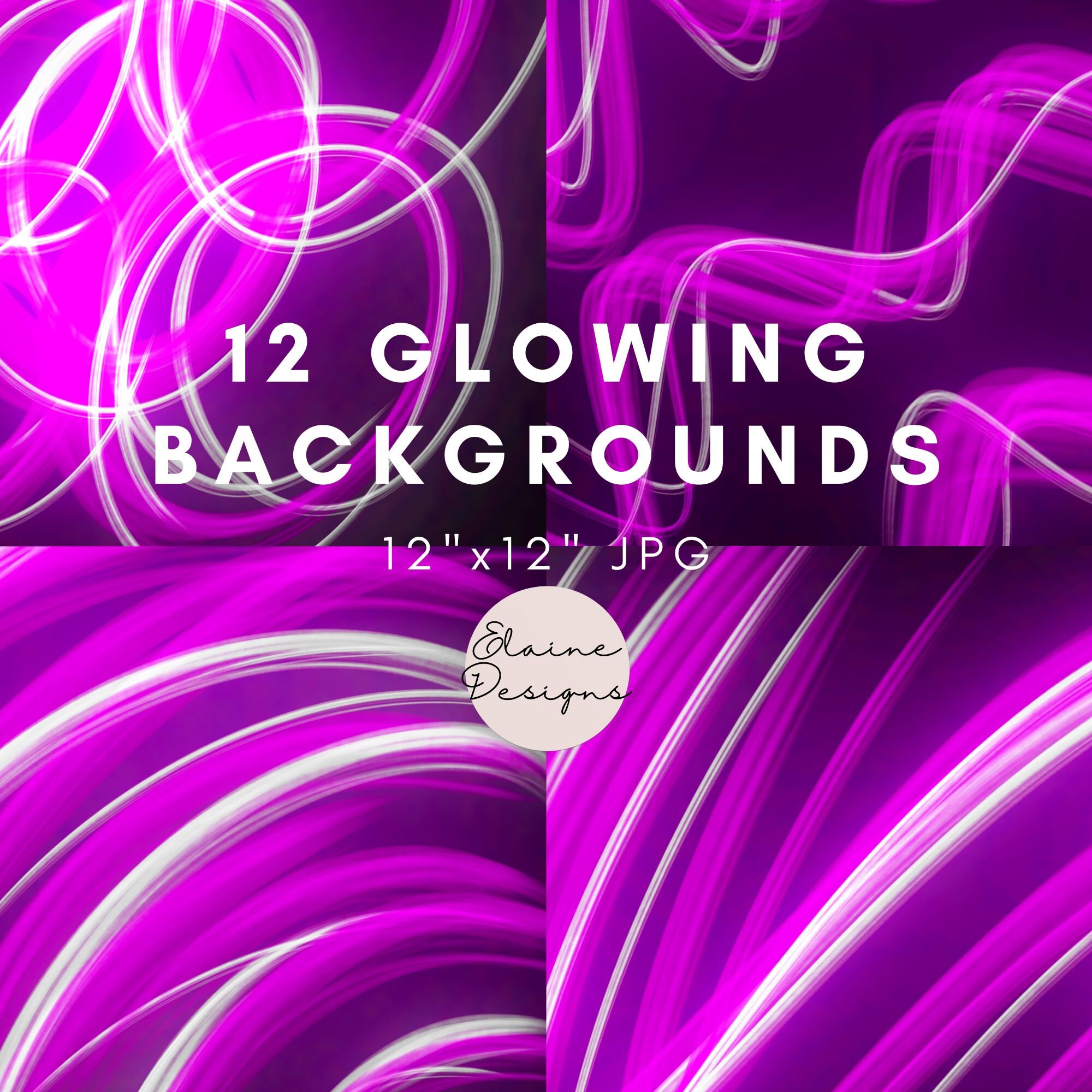 Purple Neon Background Purple Glowing Background Purple Digital Paper ...