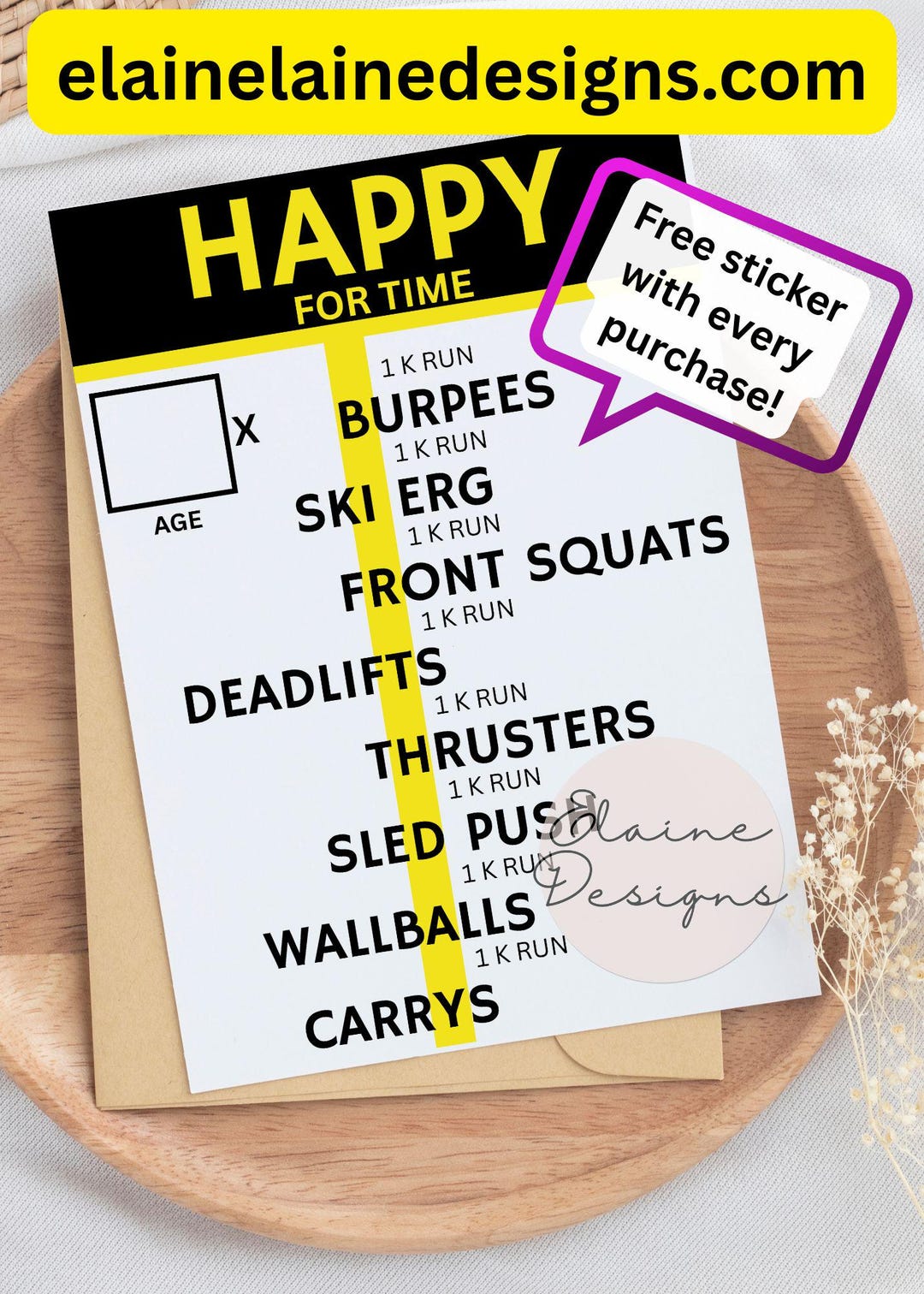Hyrox Birthday Card, Happy Birthday, Hyrox Happy Birthday, Crossfit ...